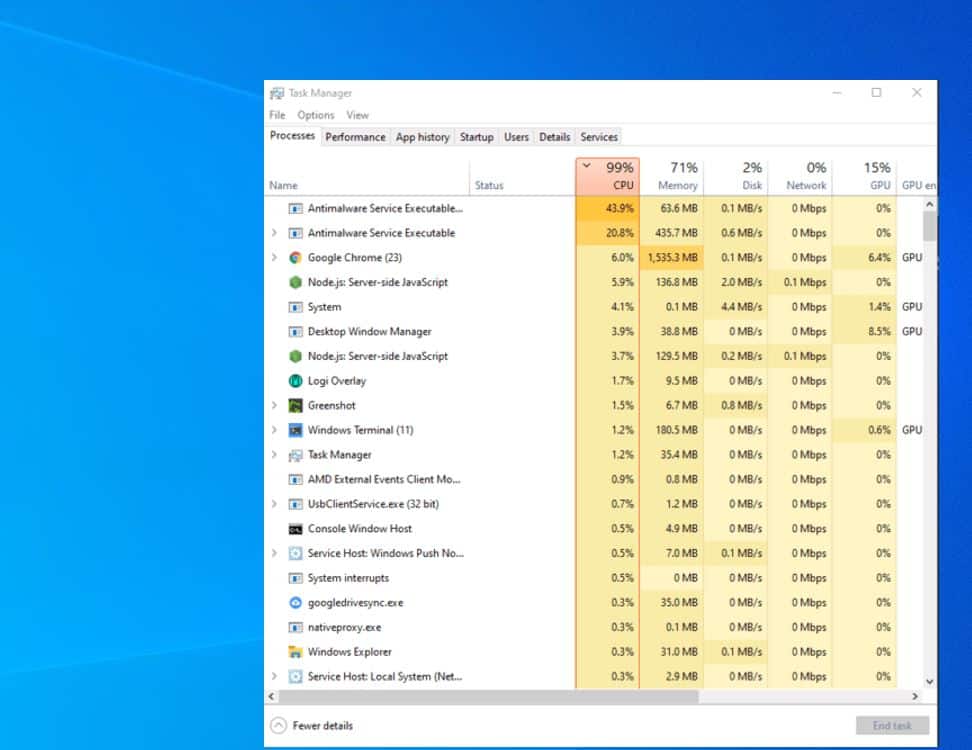 Antimal Yazılım Hizmeti Yürütülebilir (msmpeng.exe) Yüksek CPU ...