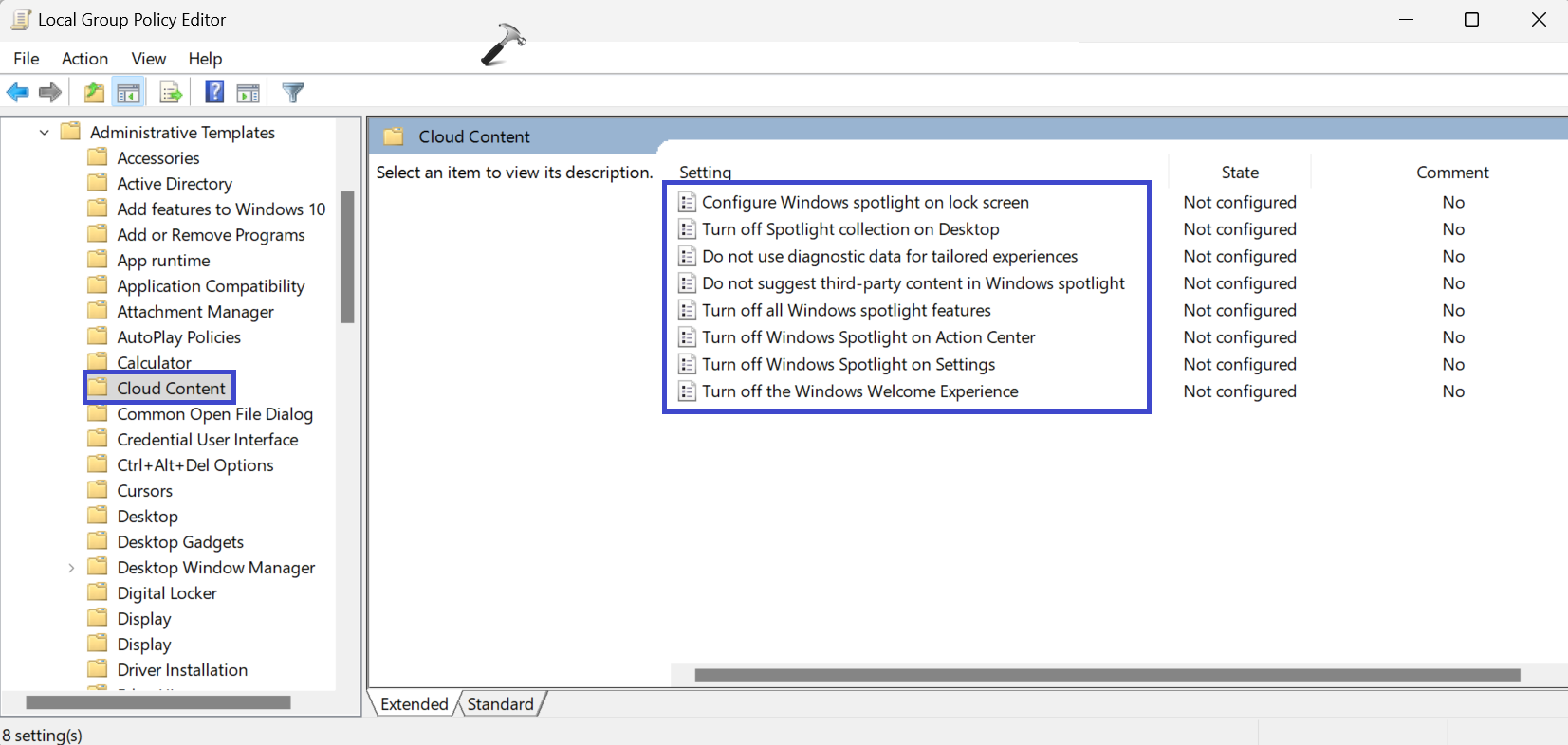 Windows 11'de Windows Spotlight'ı etkinleştirin veya devre dışı bırakın ...